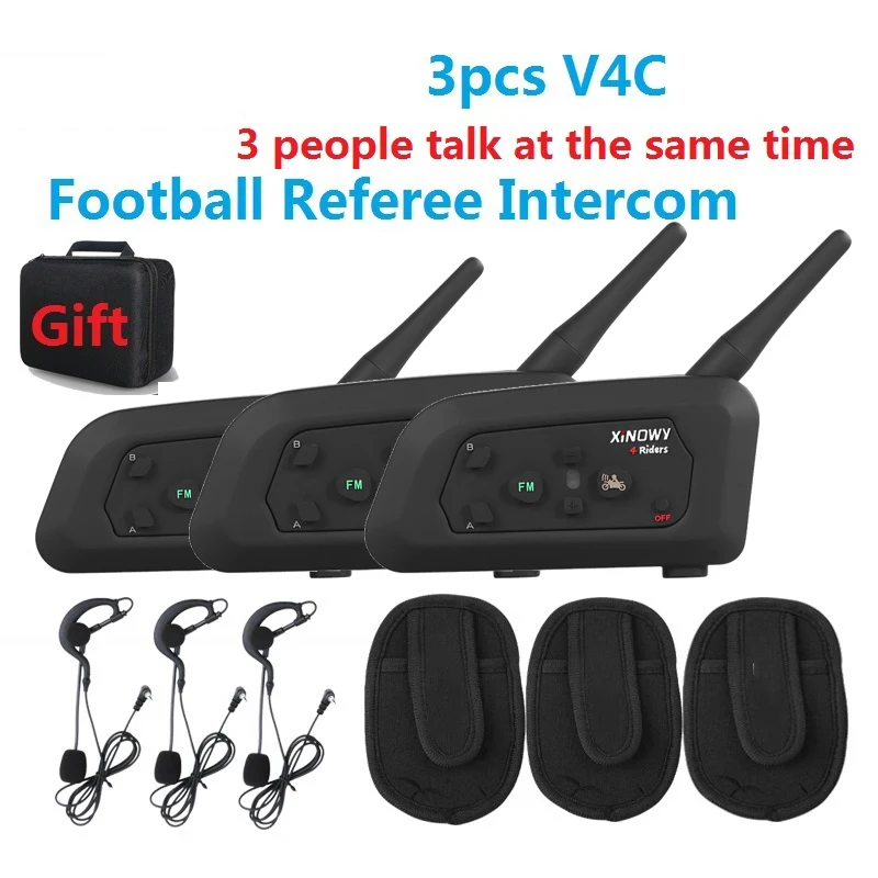 3pcs-V4-V4C-Football-Referee-Intercom-Headset-1200M-Full-Duplex ...