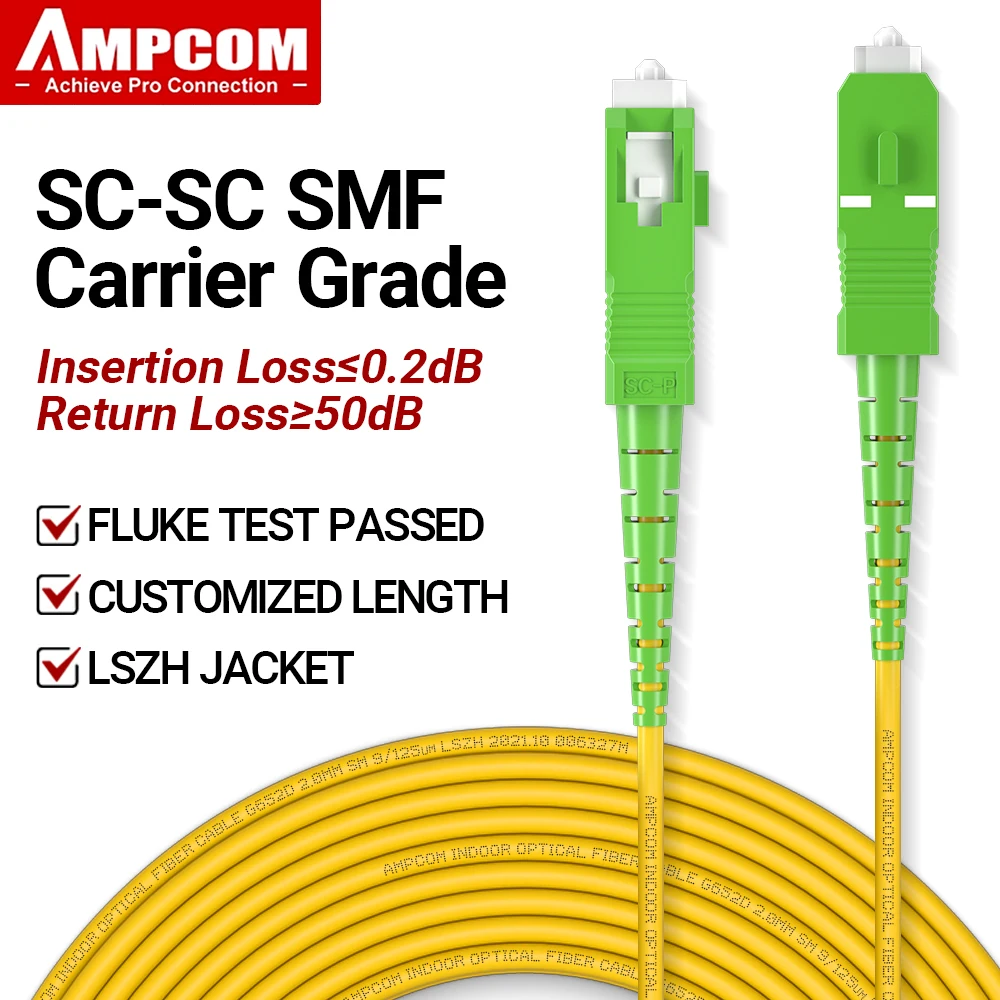 AMPCOM-SC-to-SC-APC-Fiber-Optical-Singlemode-Simple-Fiber-Cable-SMF-9 ...