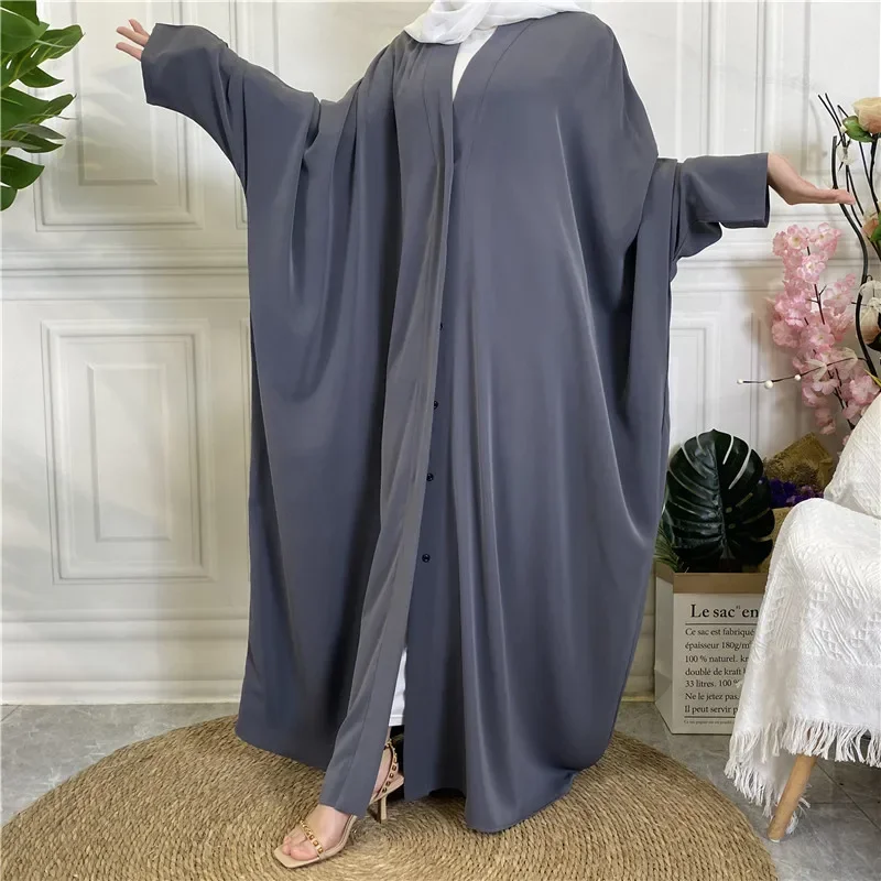 UNI-Ramadan-Open-Abaya-Dubai-Robe-Turkey-Kaftan-Islamic-Plain-Clothing ...