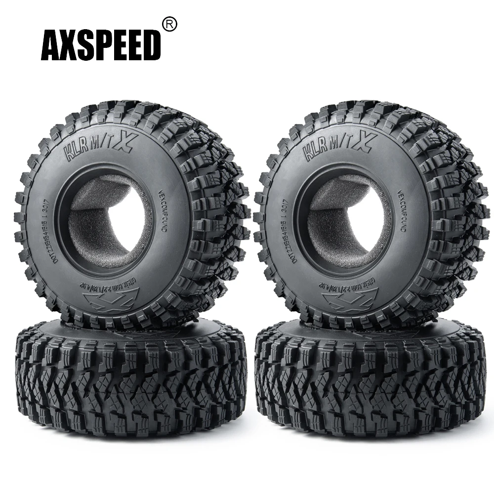 AXSPEED-1-4Pcs-2-2inch-Beadlock-125mm-Soft-Rubber-Wheel-Tires-Tyres-for ...