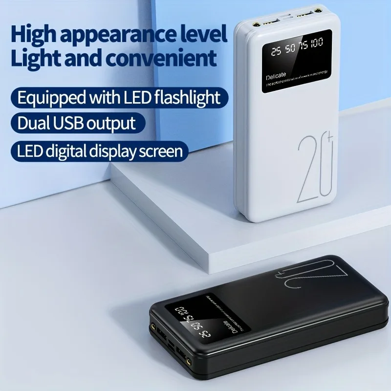 20000Mah High-Capacity Durable Portable Power Bank Compatible with ...
