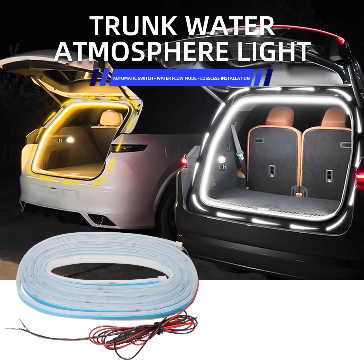 2/4M Car high brightness trunk lighting ambient light interior ...