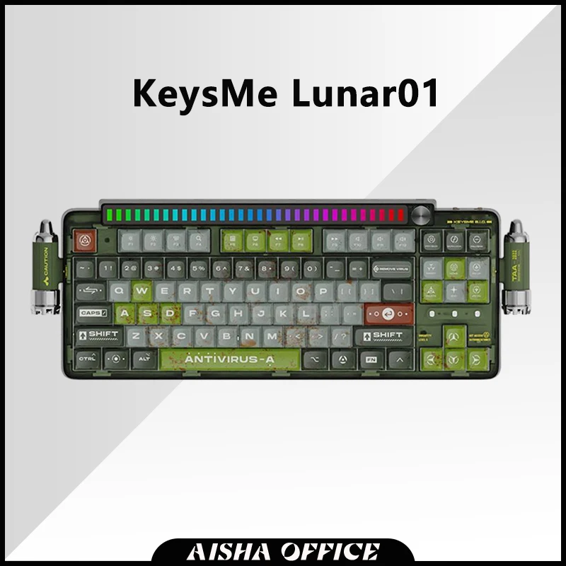KeysMe-Lunar01-87-Key-Mechanical-Keyboard-Three-Mode-RGB-Light-Bar ...