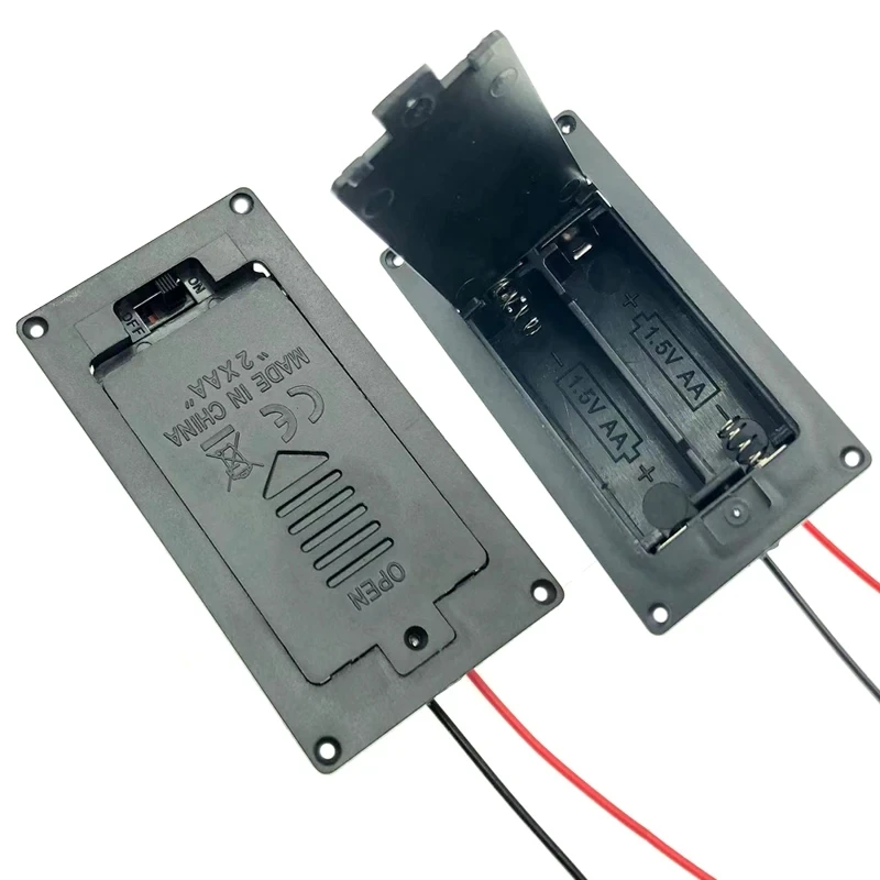 20pcs-lot-2-Slots-AA-Embedded-Battery-Holder-Case-Storage-Box-With ...