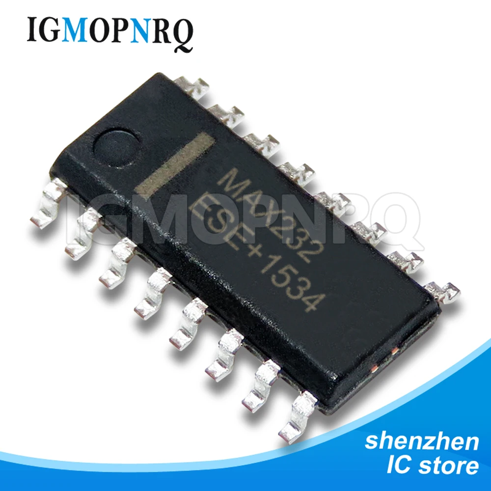 20pcs/lot Max232cse Sop16 Max232 Rs-232 Interface Ic 5v Multich Rs-232 Driver/receiver ...