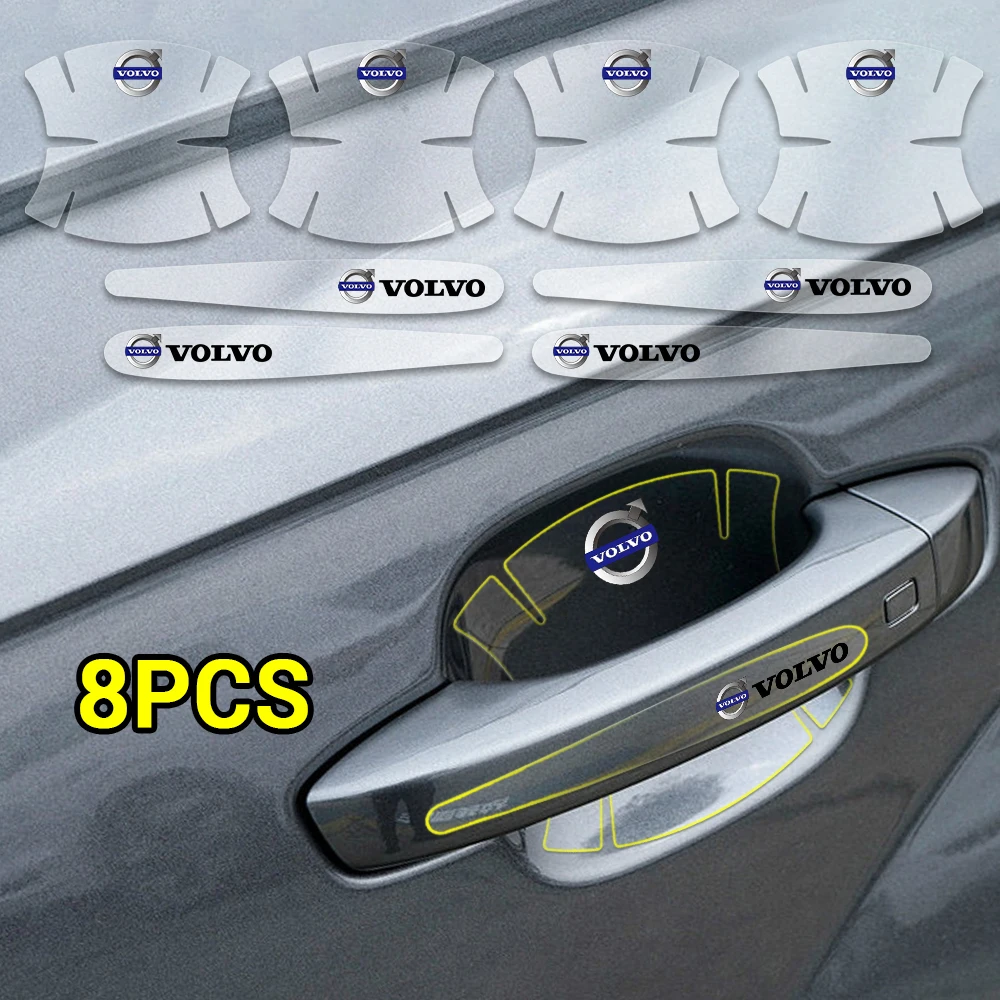 Car Door Handle Cup Protector Films Anti Scratch Stickers For Volvo ...