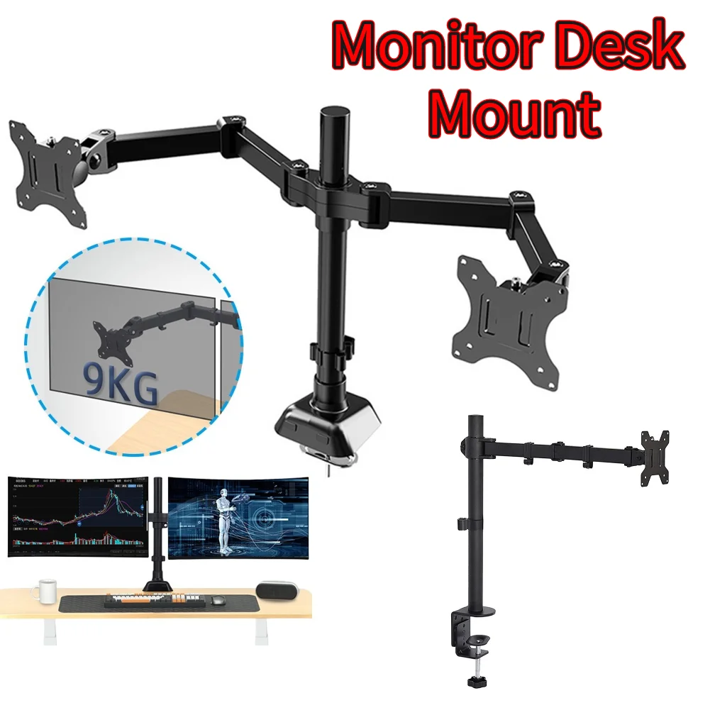 Single-Dual-Monitor-Stand-Holds-Up-To-19-84-Lbs-Desk-Mount-Stand ...