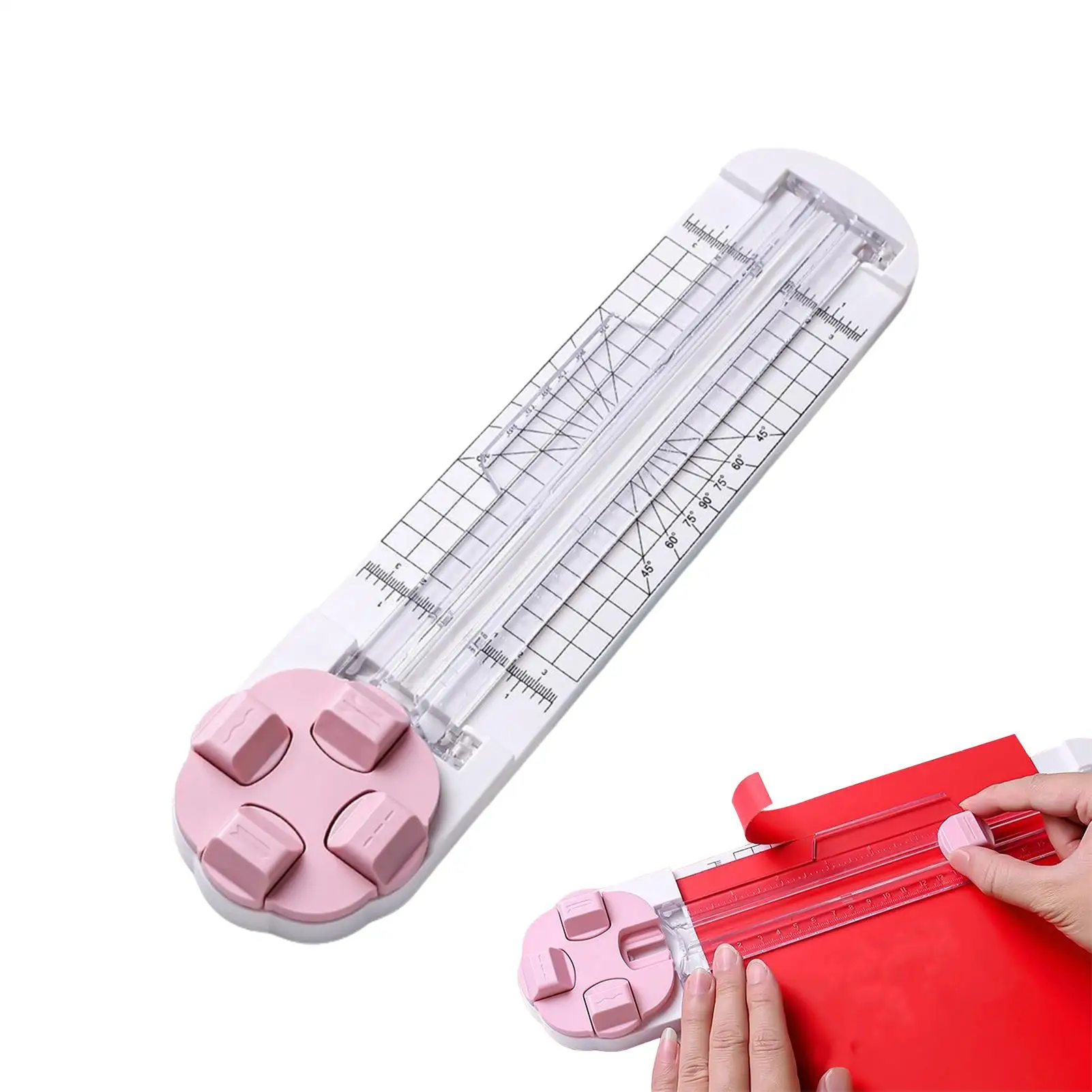 Portable Paper Trimmer 4-in-1 Craft Paper Cutter Multi-Function ...