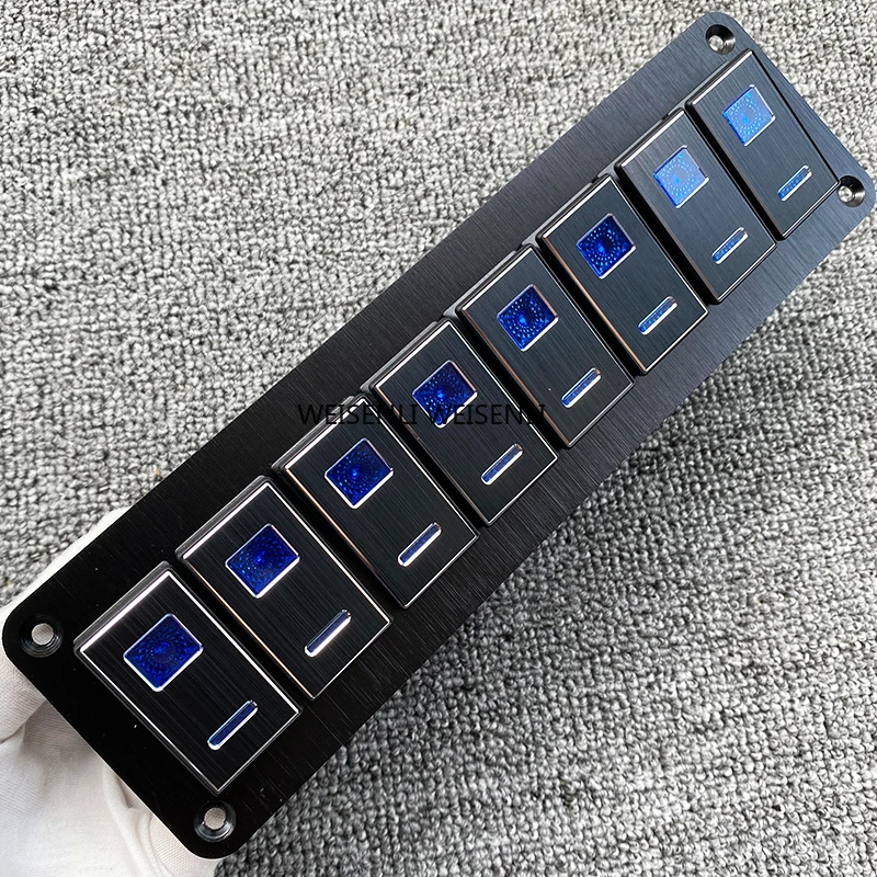 12/24v 2-8 Gang Led Toggle Switch Panel On-off Rocker Switch Panel ...