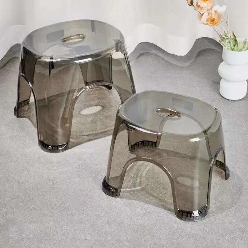 Acrylic-Small-Stool-Transparent-Shoe-Creative-Living-Room-Low-Stool ...