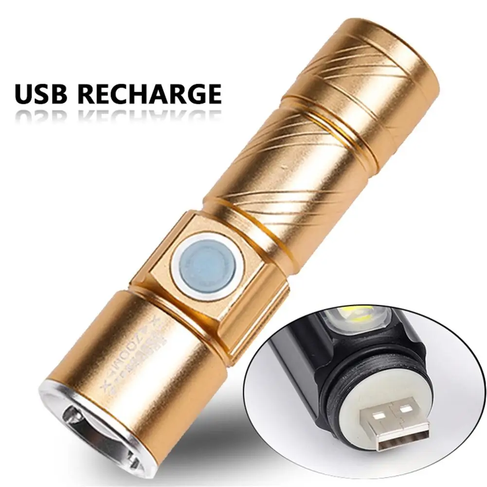 Led-Mini-Flashlight-3-Modes-Portable-Telescopic-Zoomable-Usb ...