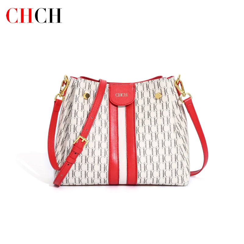 Chch-Ladies-Shoulder-Bag-2023-New-Fashion-Bucket-Bag-Stitching ...