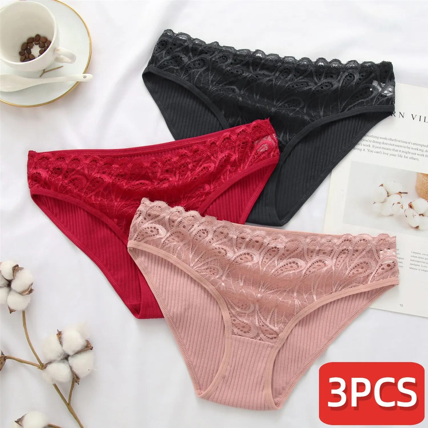 Women-Panties-Female-Underpants-Sexy-Panties-Solid-Color-Women-Lace-for ...