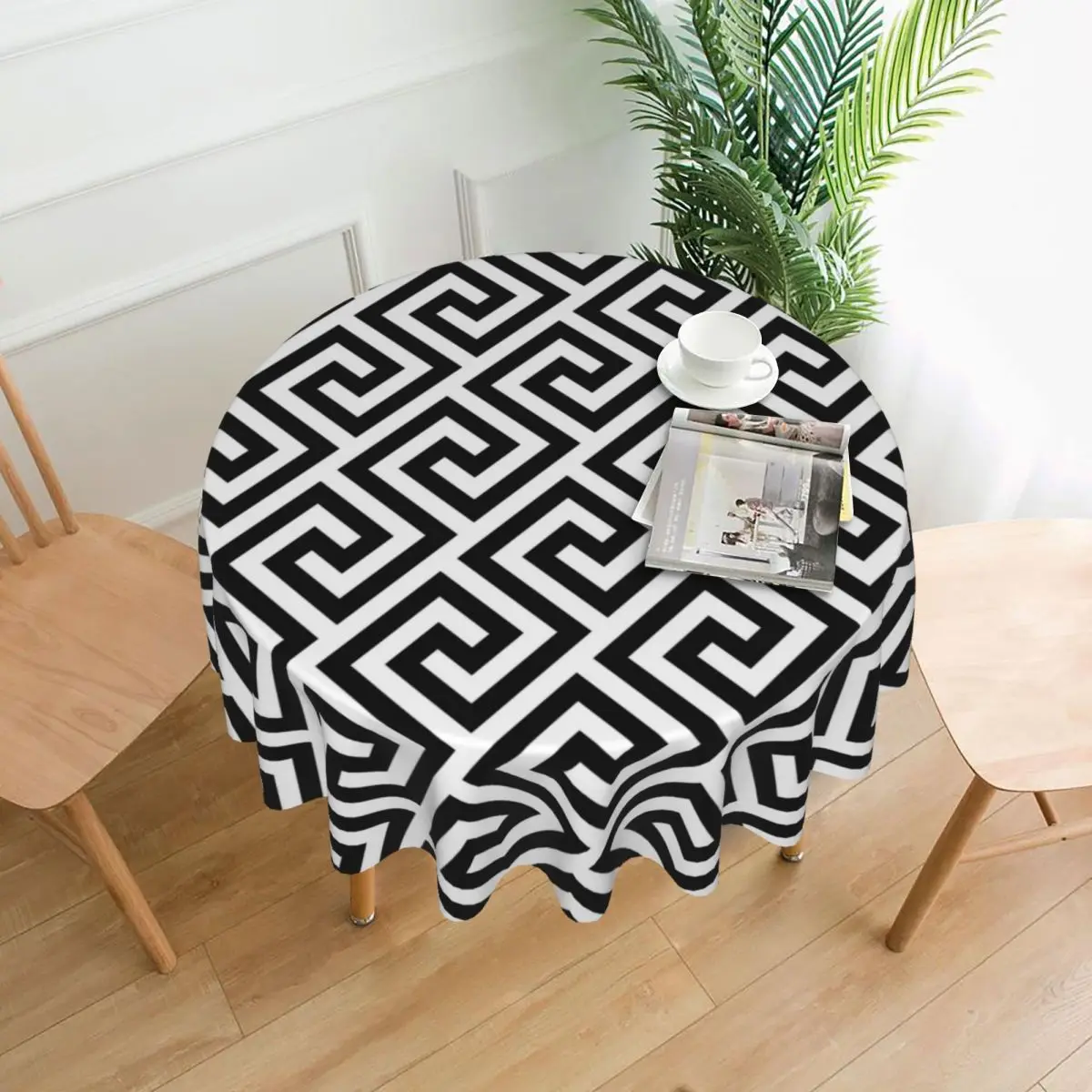 Geometric Abstract Greek Antique Key Illustration Tablecloths Living ...