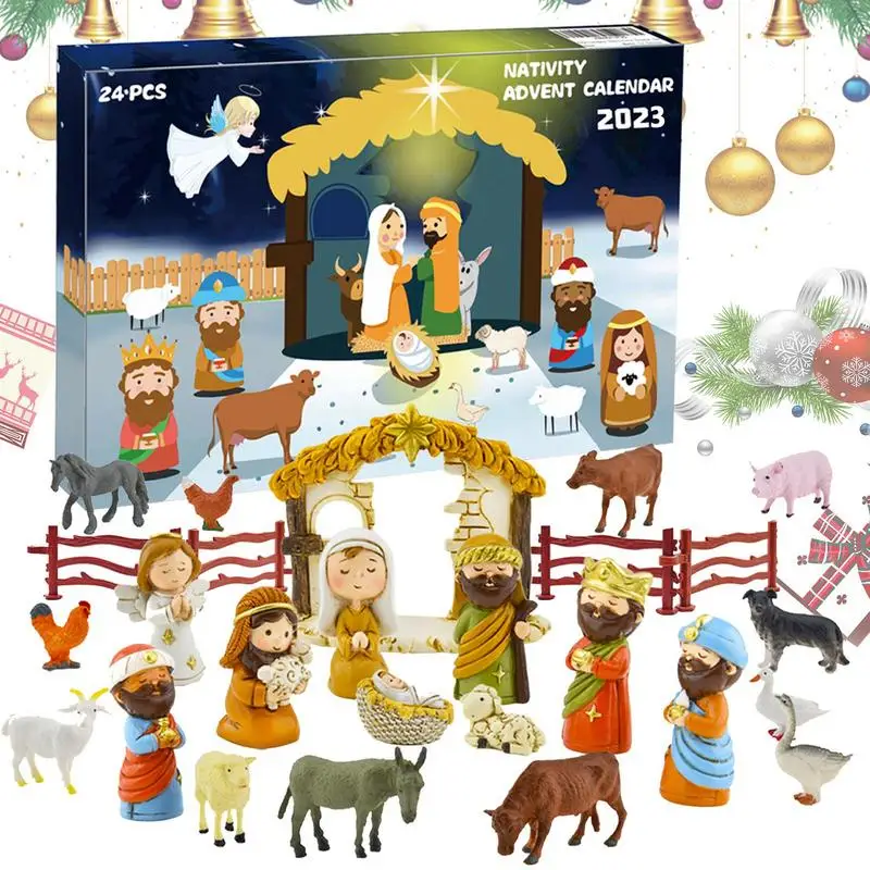 Nativity-Toy-Advent-Calendar-24-Days-Resin-Christmas-Countdown-Toys ...