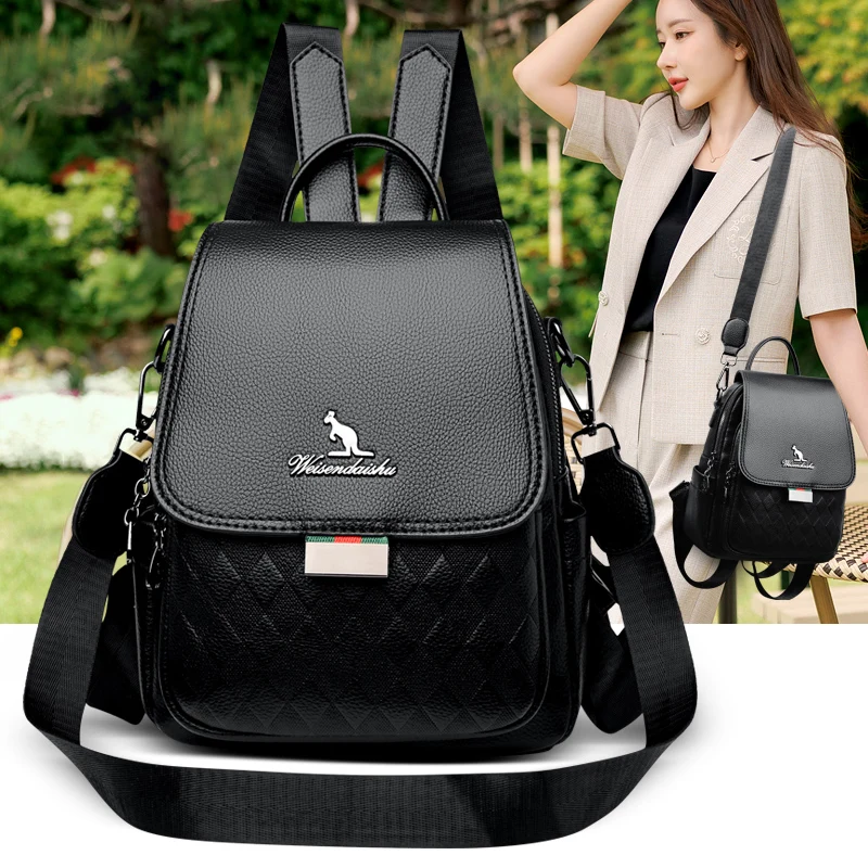 New-Luxury-Brand-Fashion-Women-s-Backpack-High-Quality-Leather-Fashion ...