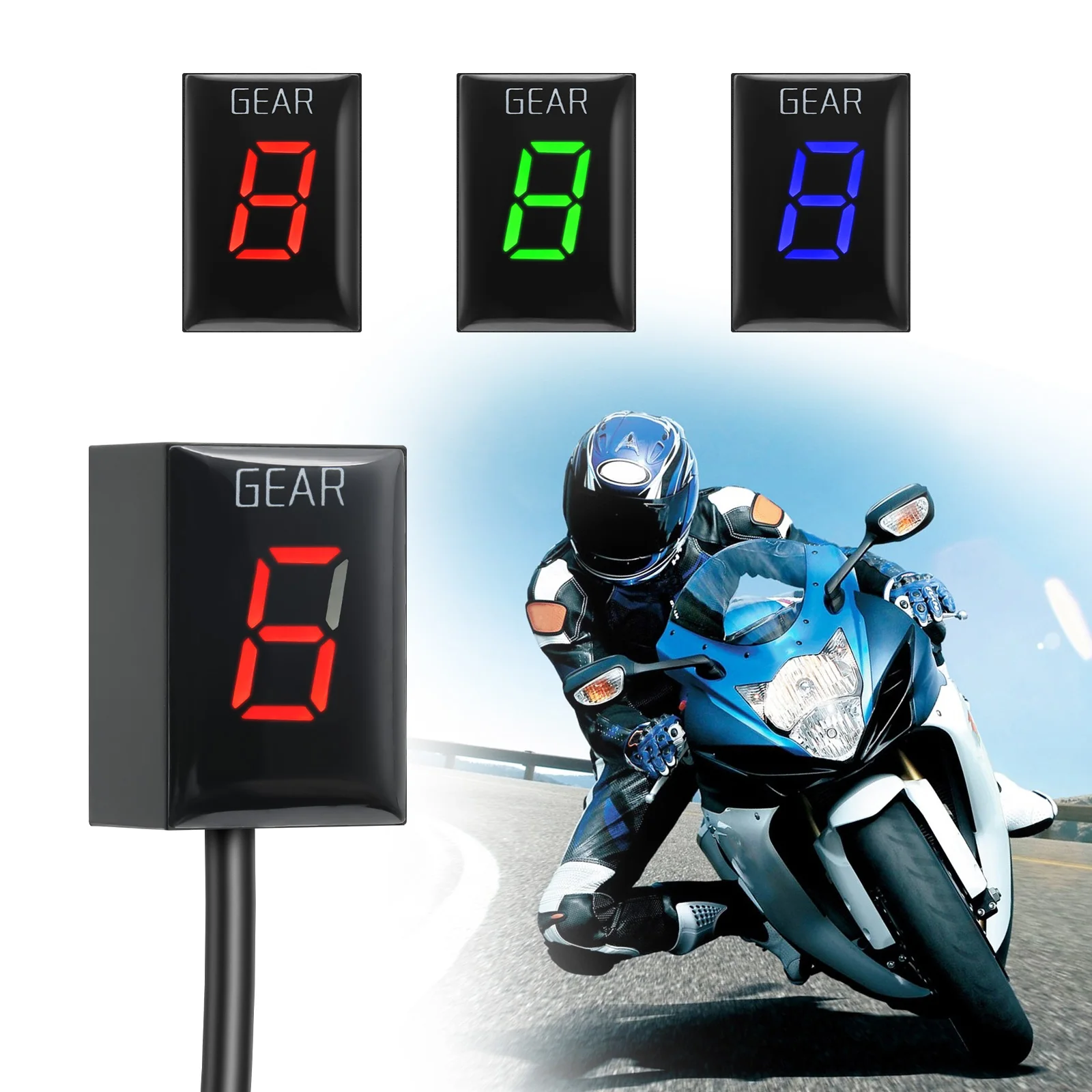 Motorcycle-Accessories-Gear-Display-Indicator-For-Yamaha-fz6-Waterproof ...