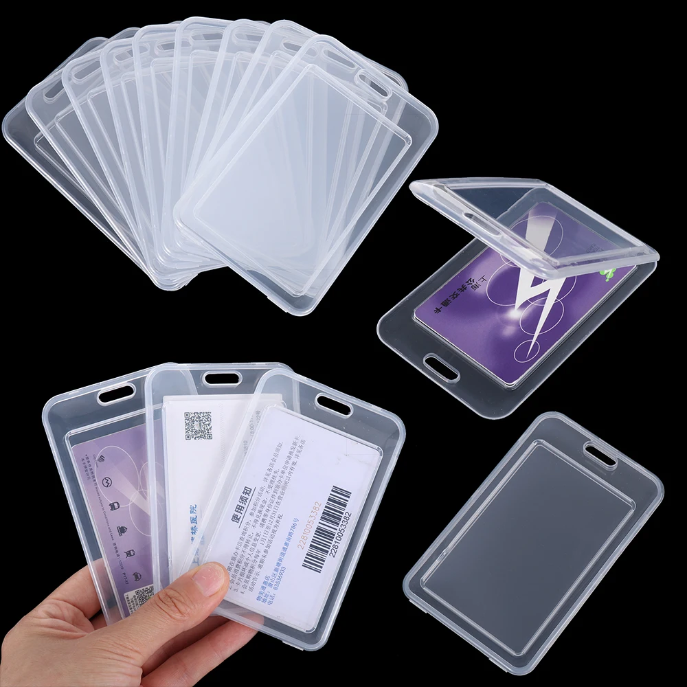 10pcs-Waterproof-Transparent-Card-Cover-Women-Men-Student-Bus-Card ...