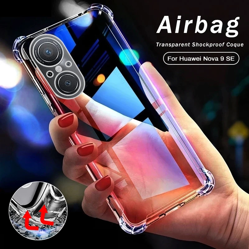 for huawei nova 9 se case transparent casing soft silcone shockproof ...