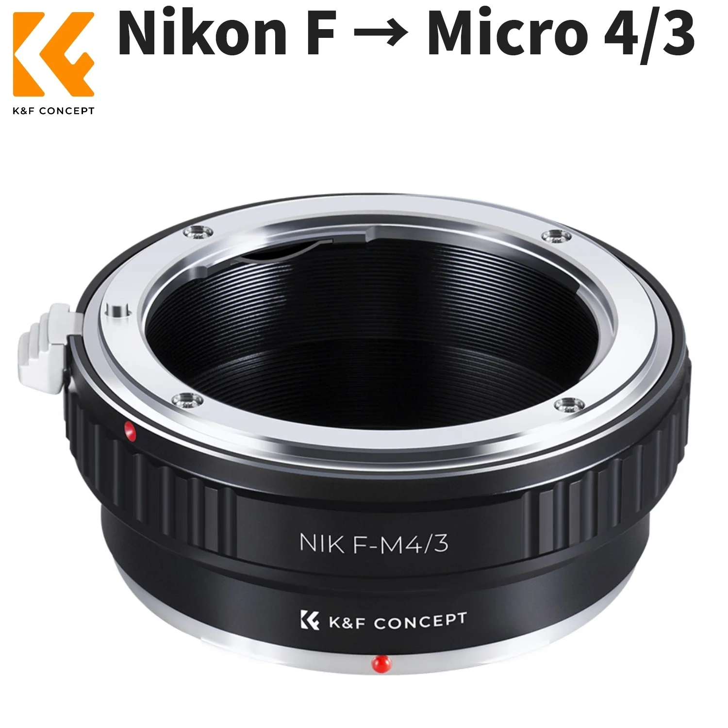 K&F CONCEPT NIK-M4/3 Lens Mount Adapter Ring For Nikon F AI Lens to ...