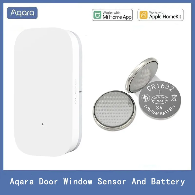 Aqara-Door-Window-Sensor-And-CR2032-Battery-Zigbee-Wireless-Connection ...