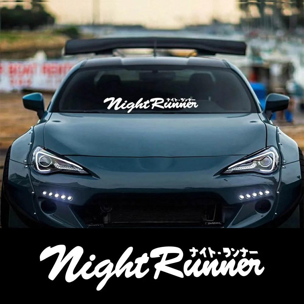 Car-Sticker-Japanese-JDM-Racing-Sticker-Night-Runner-Front-Windshield ...