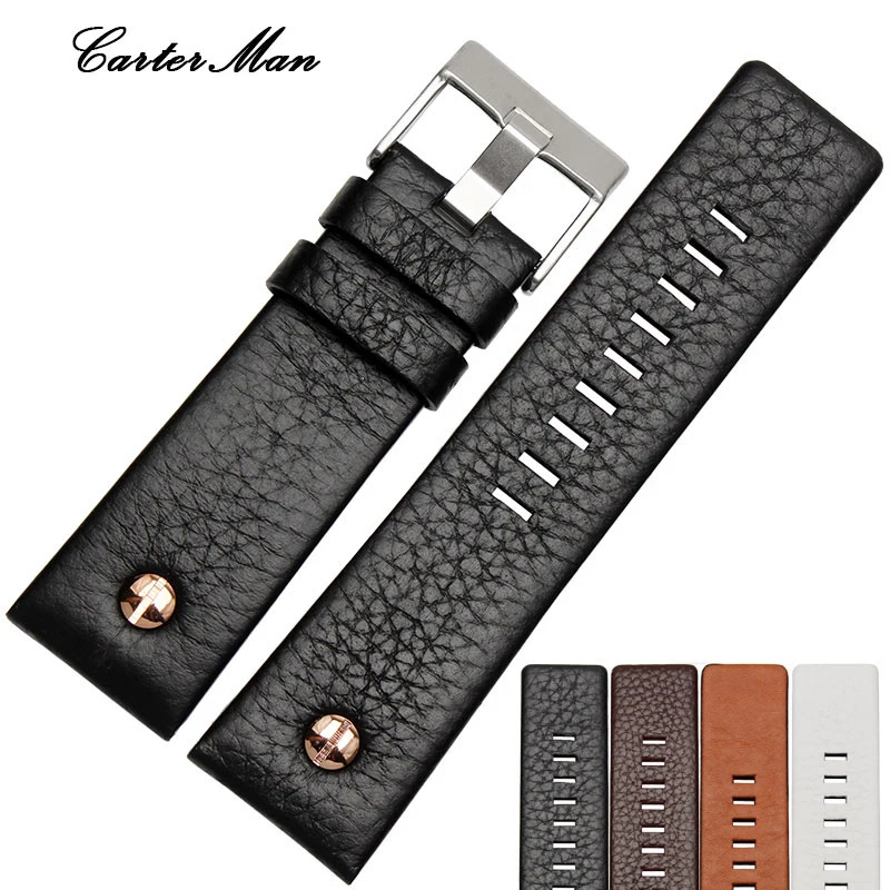 For-Diesel-Watch-Strap-Leather-Wrist-Watch-Belt-DZ7314-DZ7256 ...