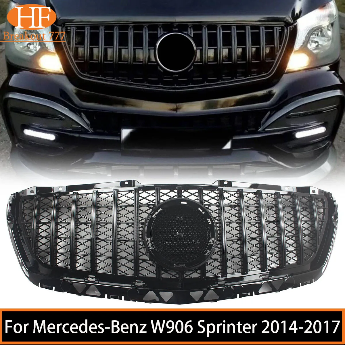For-Mercedes-Benz-W906-Sprinter-2014-2017-GT-R-Style-Car-Front-Bumper ...