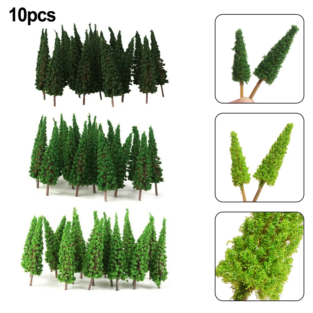 10Pcs-Pine-Trees-1-25-Model-Train-Railway-Building-Model-Tree-3 ...