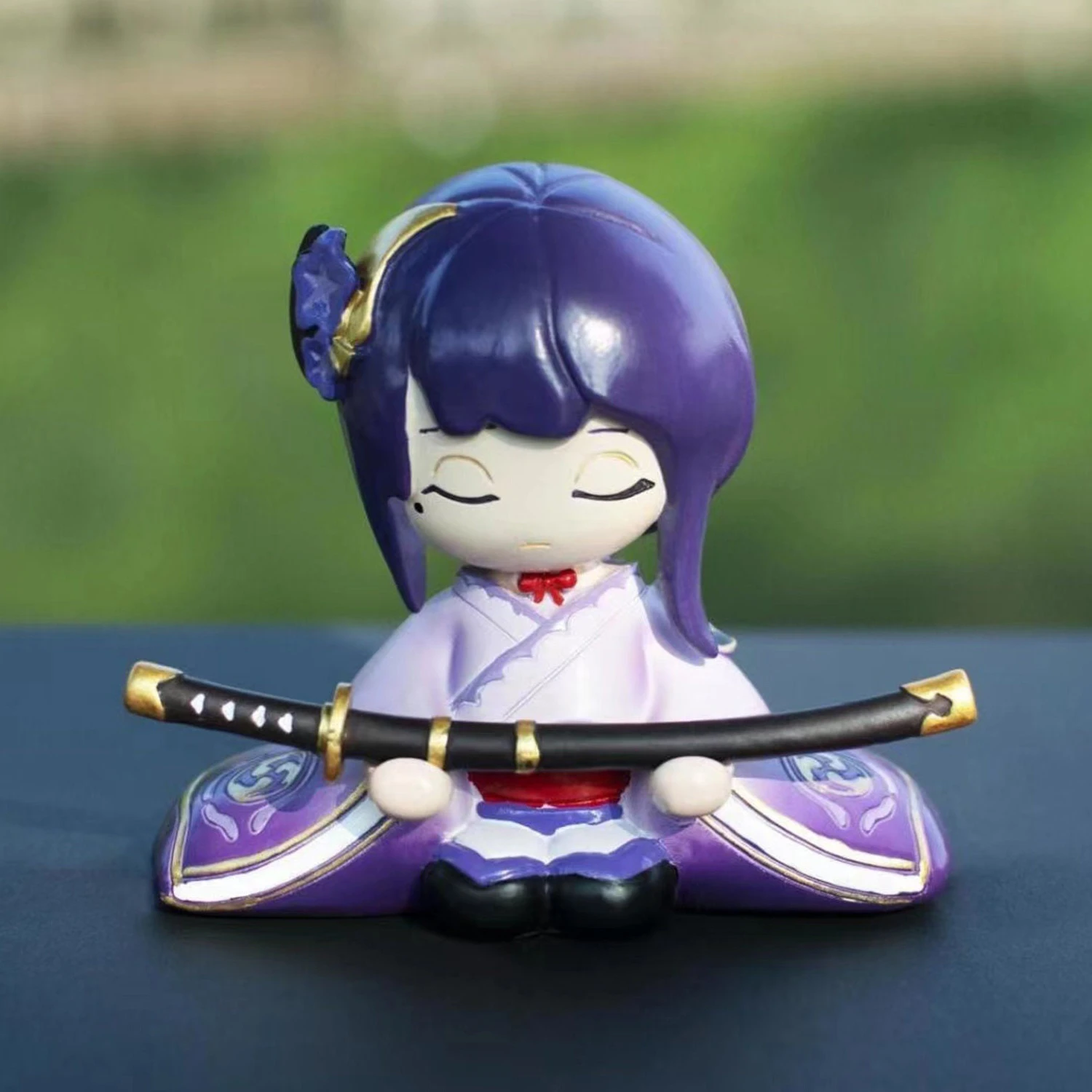 Game Genshin Impact Cosplay Raiden Shogan Resin Figure Figurines Kawaii ...