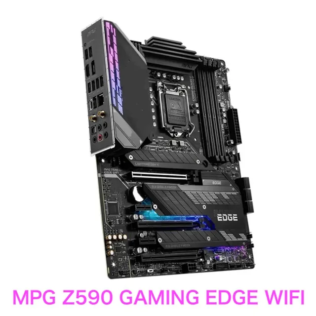 MSI MPG Z590 GAMING EDGE WIFI Desktop Motherboard LGA 1200 DDR4 ATX ...
