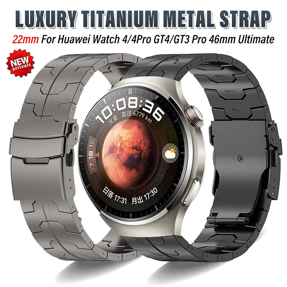 22mm-Luxury-Titanium-Band-For-Huawei-GT3-Pro-GT4-Watch-4-4pro-46mm ...