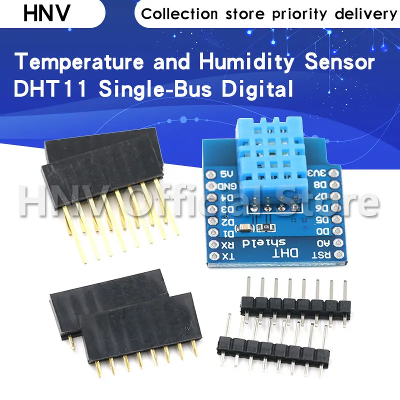 Dht Shield For Wemos D1 Mini Esp32 Mini Dht11 Single-bus Digital Temperature And Humidity Sensor ...