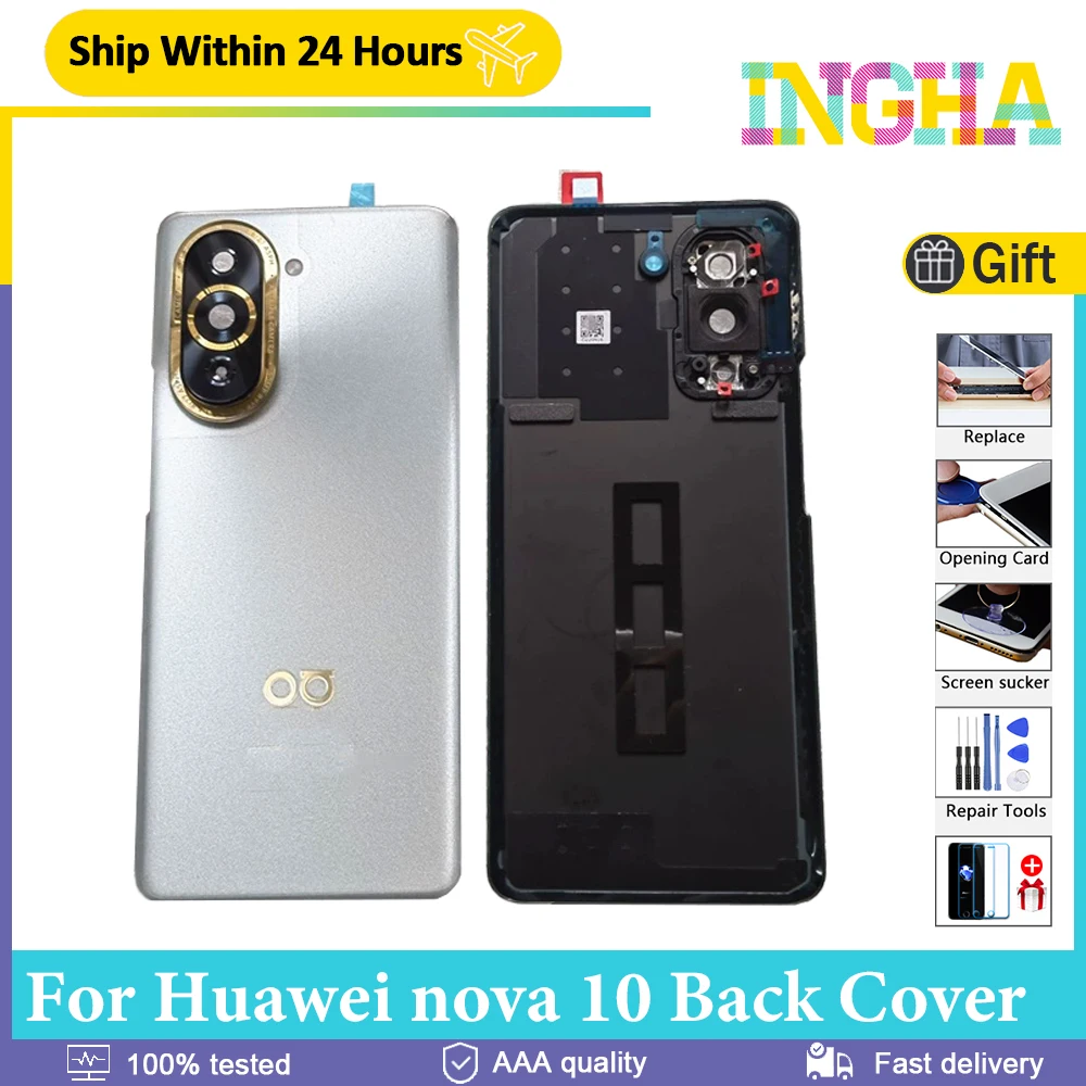 Original-Back-Battery-Cover-For-Huawei-nova-10-Back-Cover-NCO-AL00-NCO ...