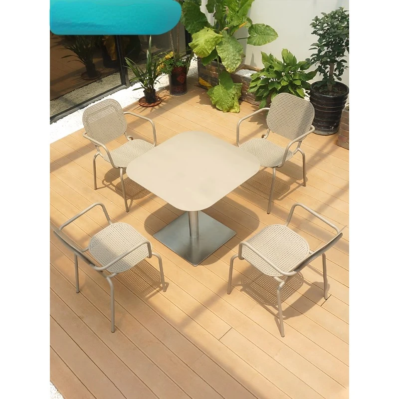 Outdoor-round-tables-and-chairs-aluminum-alloy-minimalist-chairs ...