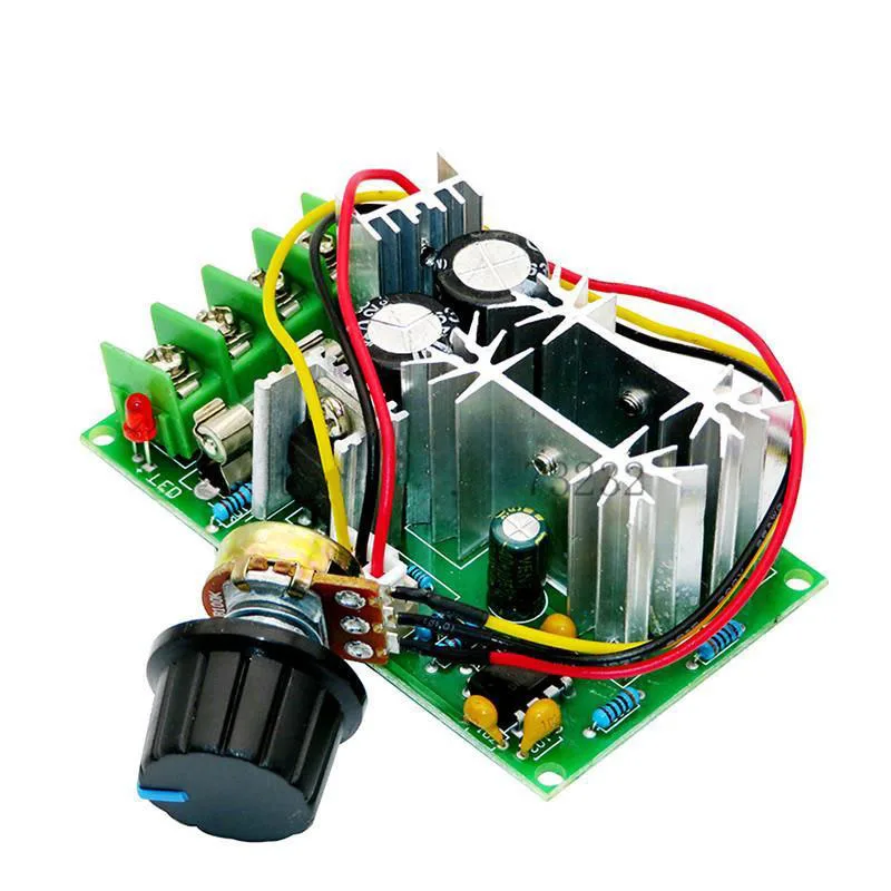 PWM DC Motor Speed Controller Switch DC 20A Current Voltage Regulator ...