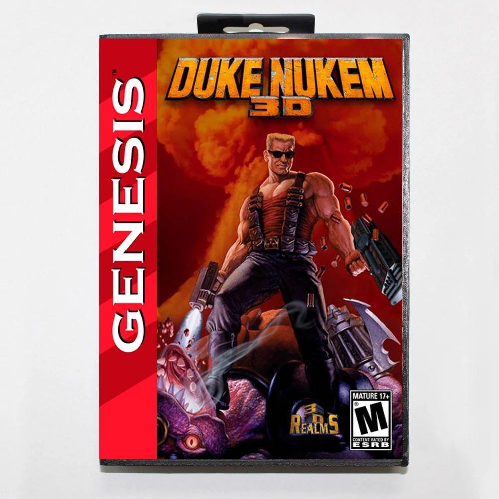 Duke-Nukem-3D-MD-Game-Card-with-Custom-US-Box-for-16-Bit-Sega-Megadrive ...