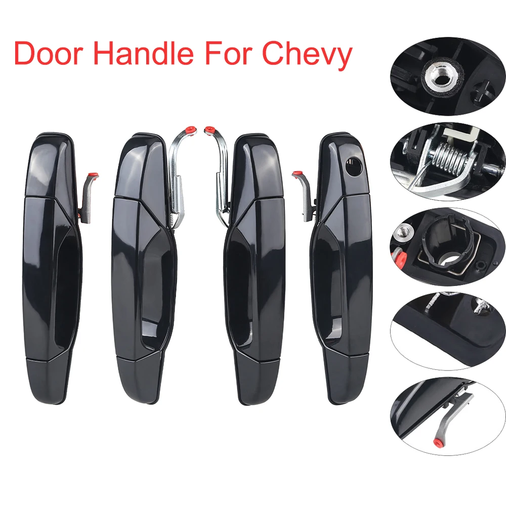 4Pcs Exterior Door Handle 20828237 20954796 for Chevy Tahoe Silverado ...