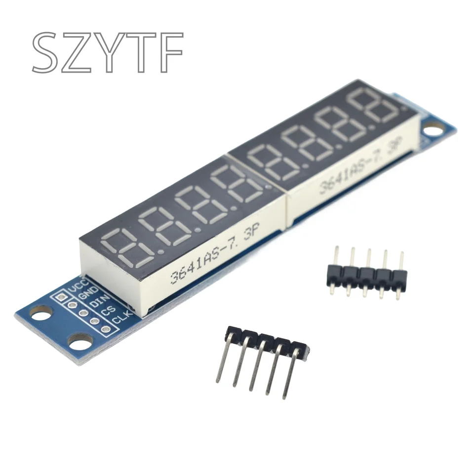 8-bit digital display module MAX7219 LED display Supports cascaded 8 ...