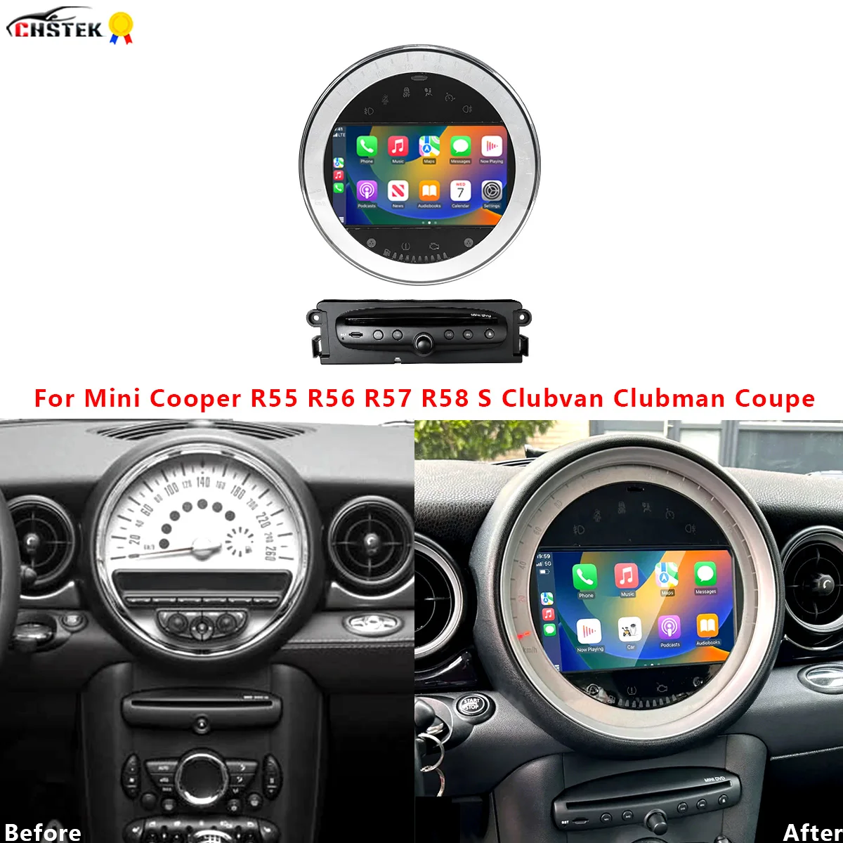CHSTEK Android 13 For Mini Cooper R56 R58 R55 R57 Clubman R59 Clubvan ...