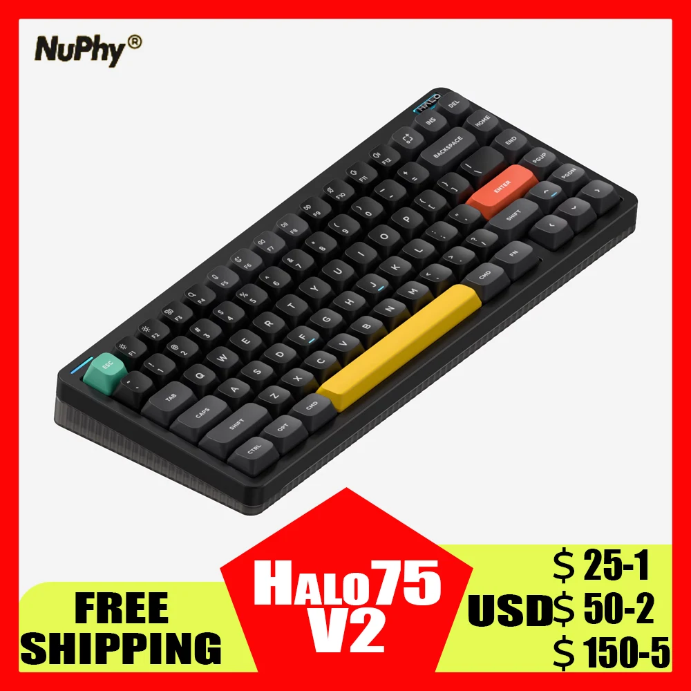 NuPhy-Halo75-V2-Mechanical-Keyboard-Three-Mode-Bluetooth-Wireless ...