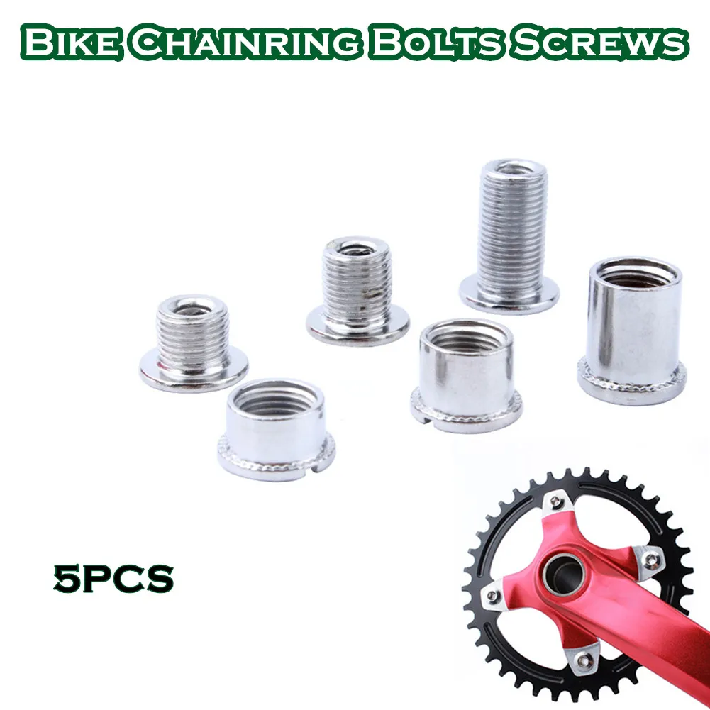 5pcs-Bike-Chainring-Bolts-Screws-Stainless-Steel-Ultra-Light-Single ...