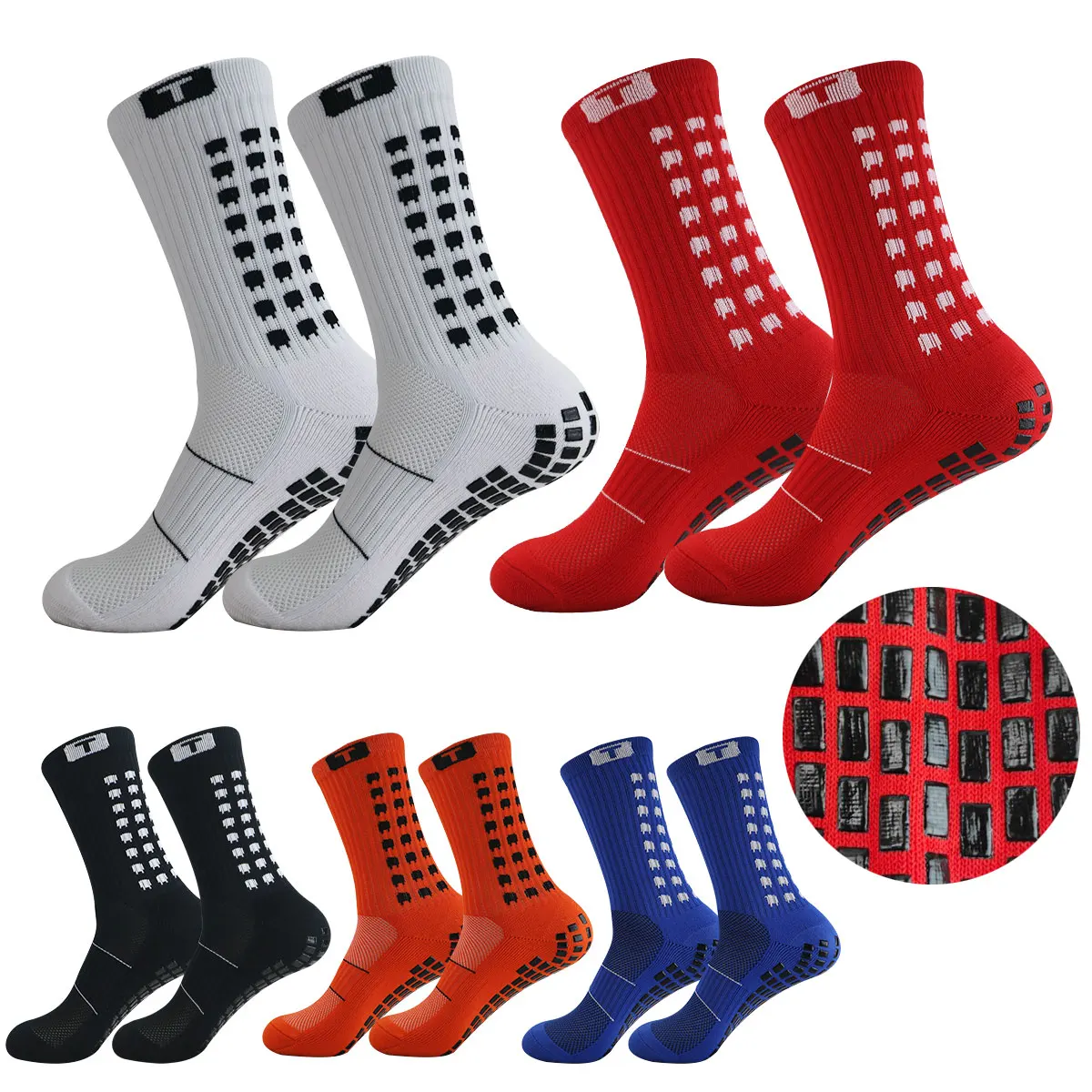 New-Men-Anti-Slip-Football-Socks-High-Quality-Soft-Breathable-Thickened ...