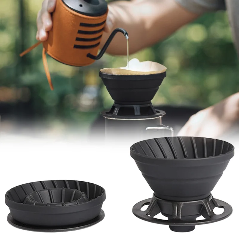 Collapsible Coffee Filter Portable Silicone Drip Coffee Tea Holder ...