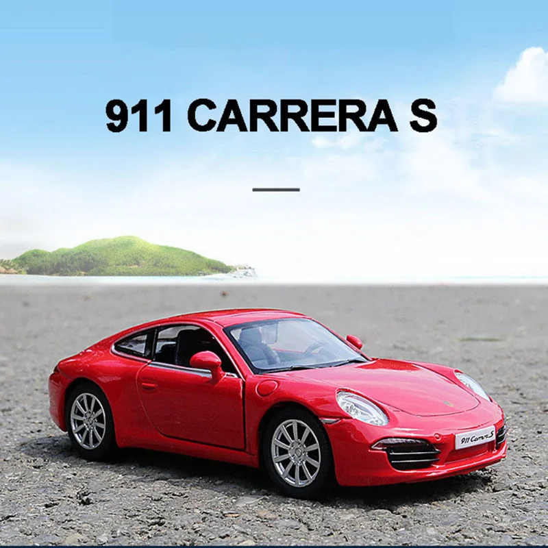 1-36-Porsche-911-Carrera-S-Sports-Car-Pull-Back-Car-Model-Car-Metal ...