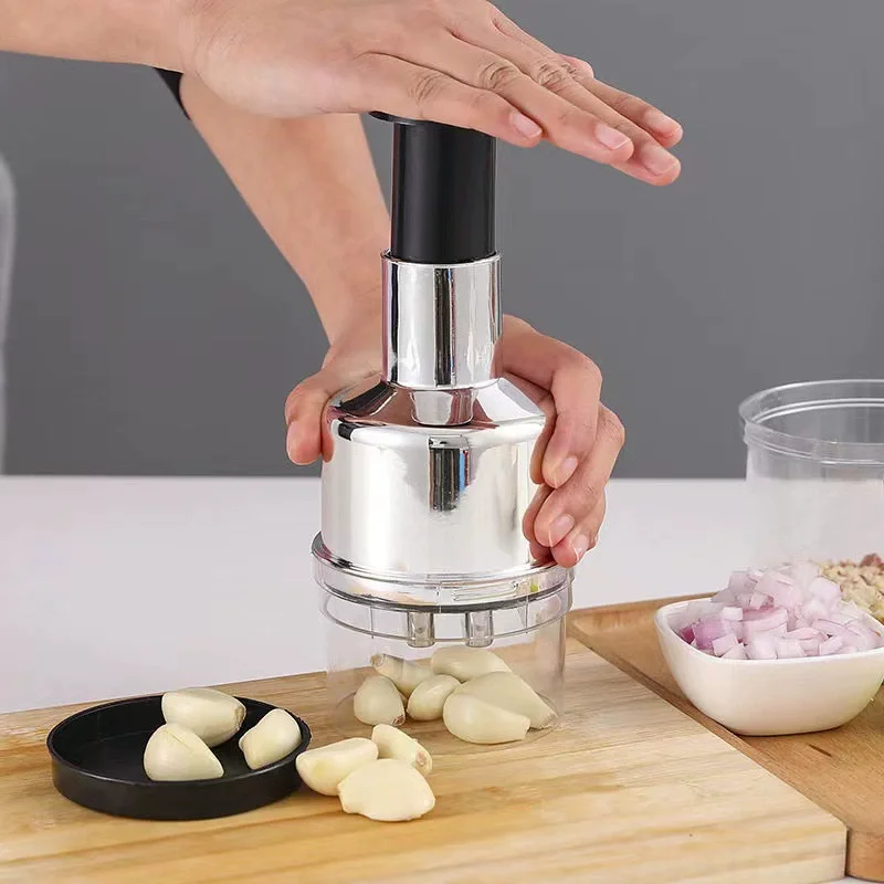Manual Garlic Slicer Stainless Steel Garlic Press - Multifunctional ...