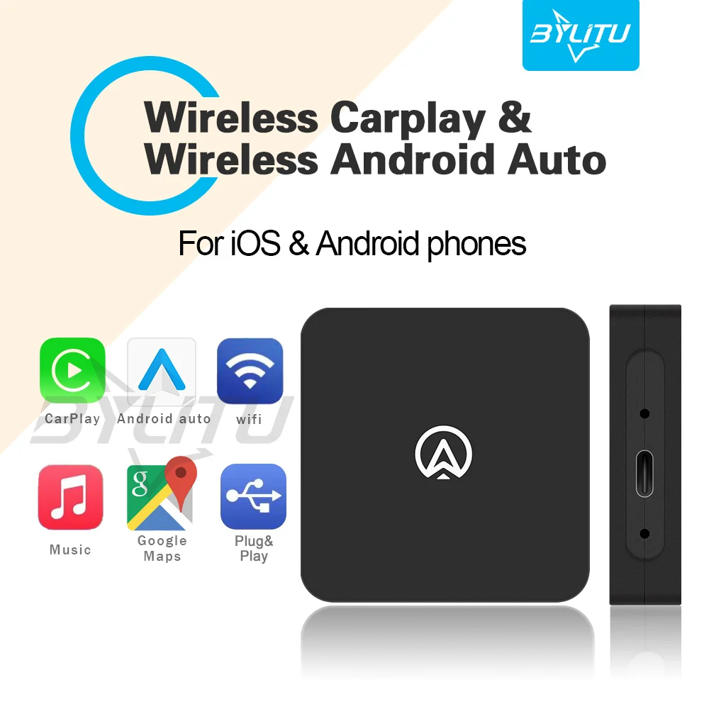BYLITU-wireless-Carplay-Android-auto-mini-box-adatto-per-iOS10-e-versioni-successive-supporta ...