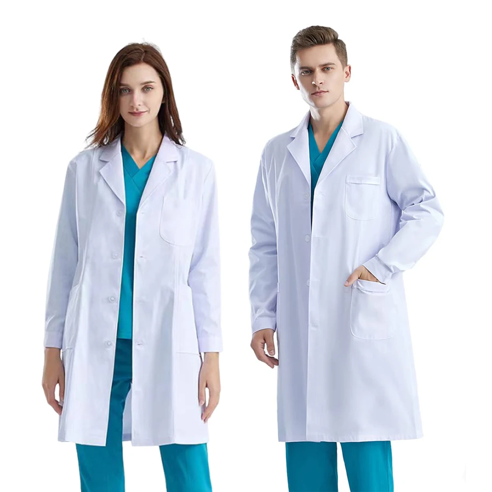 Bata-de-Laboratorio-Hombre-Mujer-Bata-Medico-Algod-n-Poli-ster-Bata ...