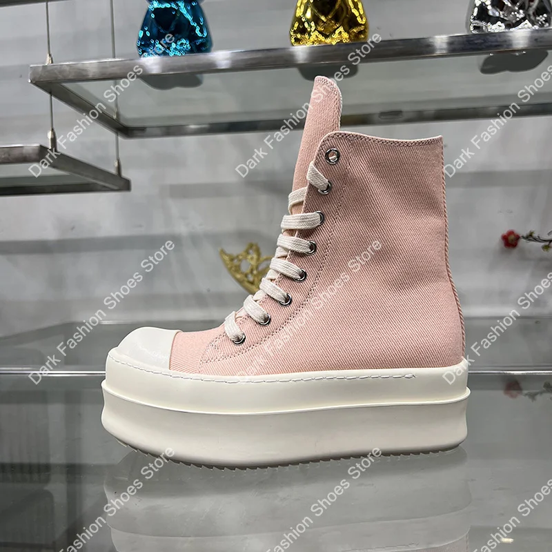 Double-Bumpers-Ro-Ankle-Boots-Women-Thick-Sole-Heightening-Casual-Shoes ...