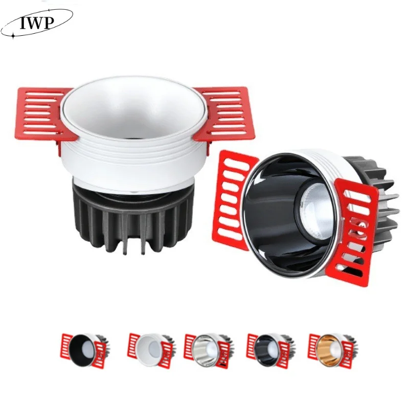 Dimmable-hidden-design-Invisible-LED-Downlight-COB-Spotlight-Anti-glare ...